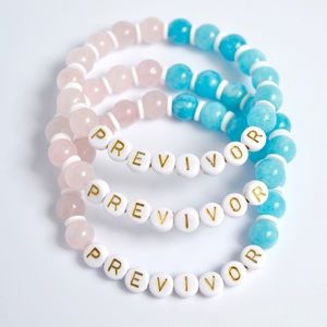 Ashley Jane Milan | Jewelry | Previvor Breast Cancer Awareness Rose ...